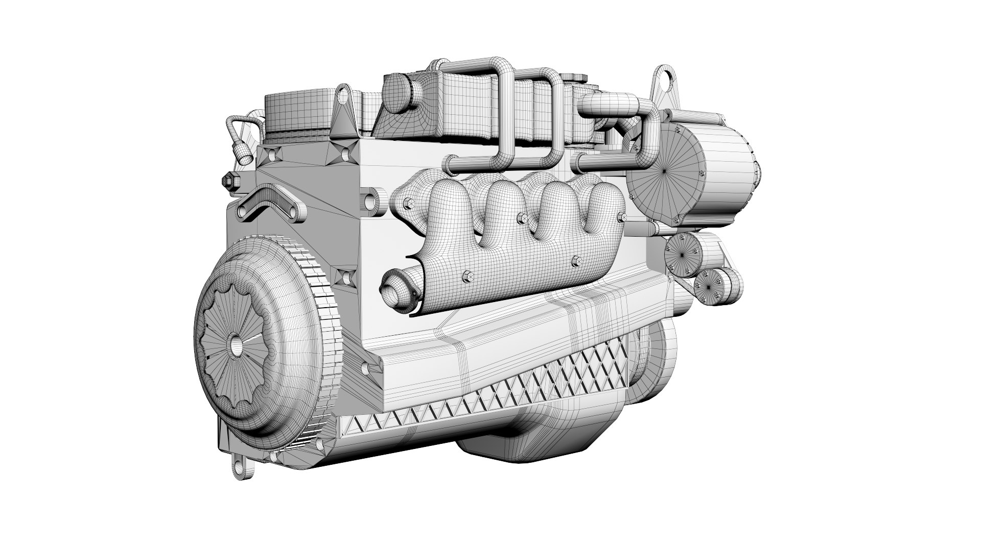 Engine Cummins 3d Model