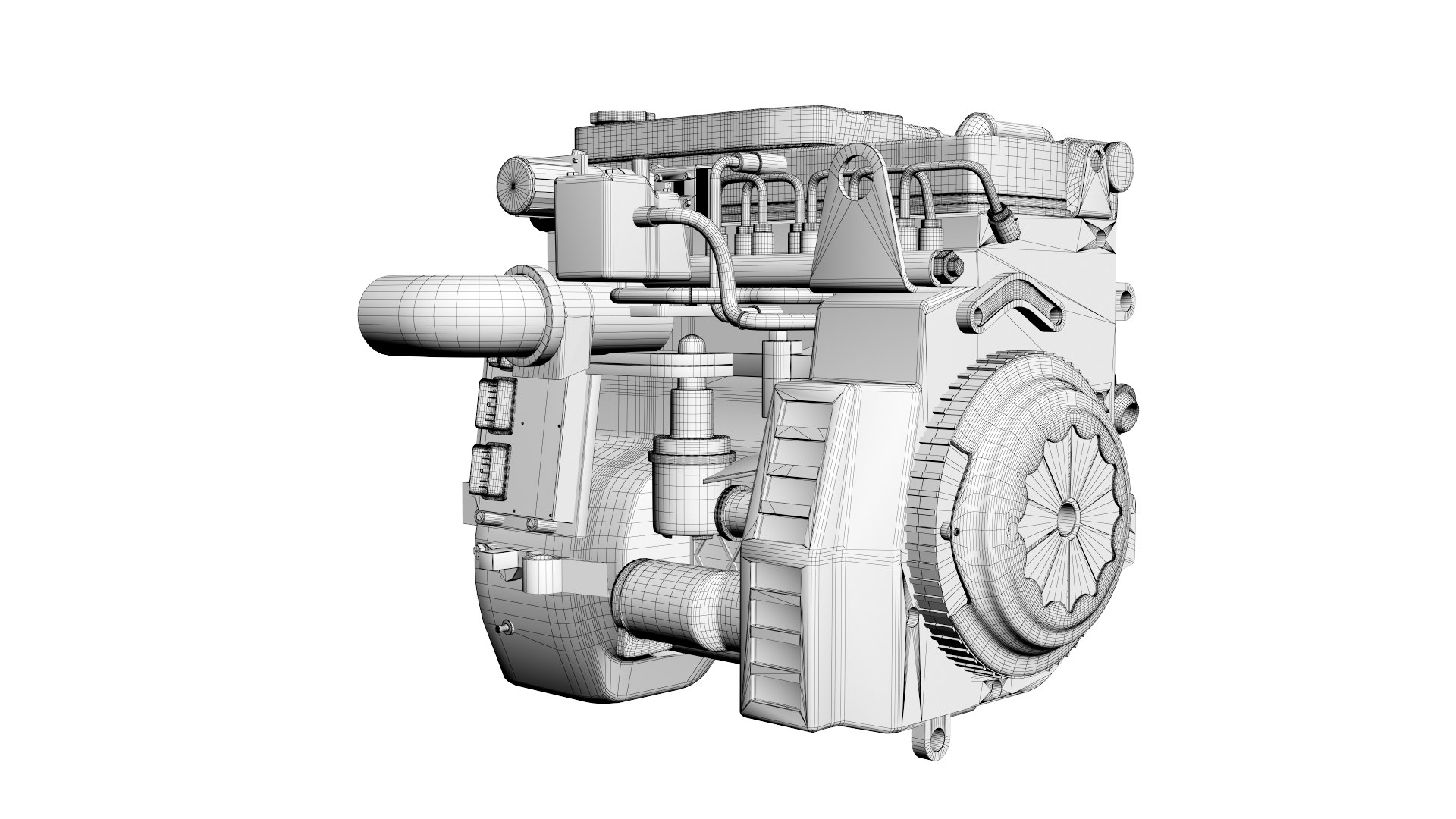 Engine Cummins 3d Model