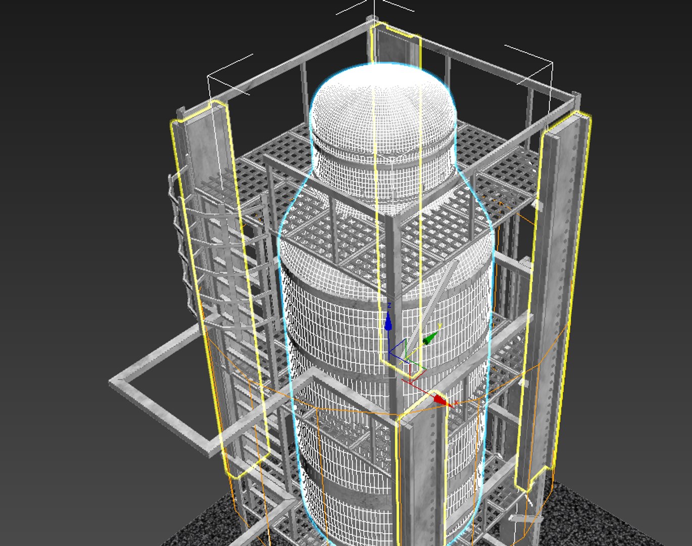3D Oil Tank Model - TurboSquid 1163600