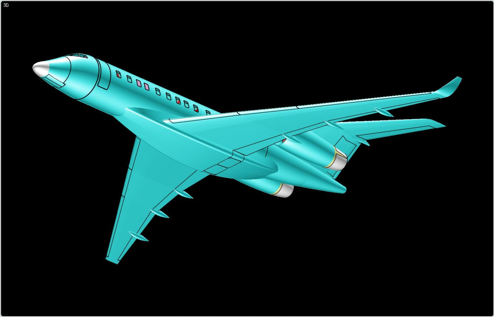 Bombardier Global 5000 Executive 3dm