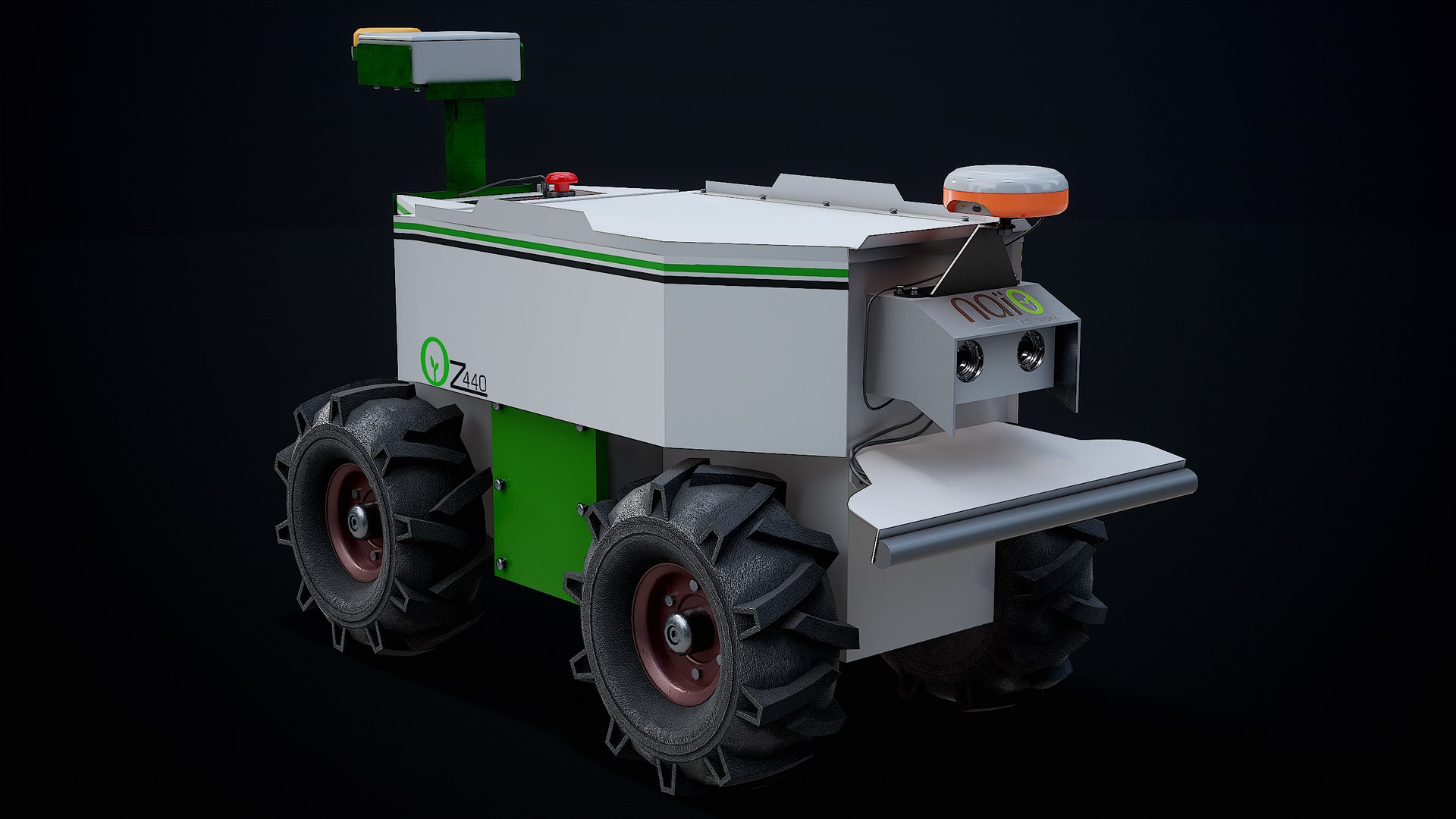Oz Naio Farming Robot Assistant PBR Model - TurboSquid 2045524