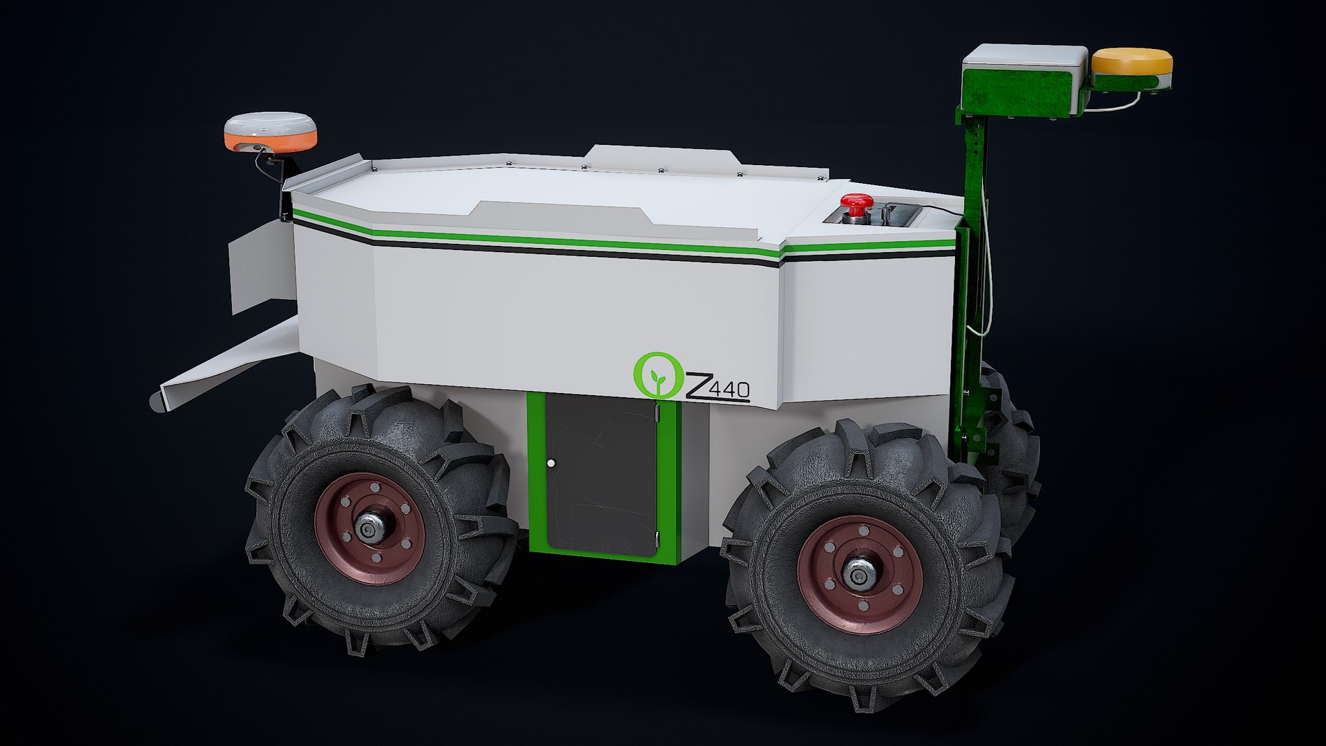 Oz Naio Farming Robot Assistant PBR Model - TurboSquid 2045524