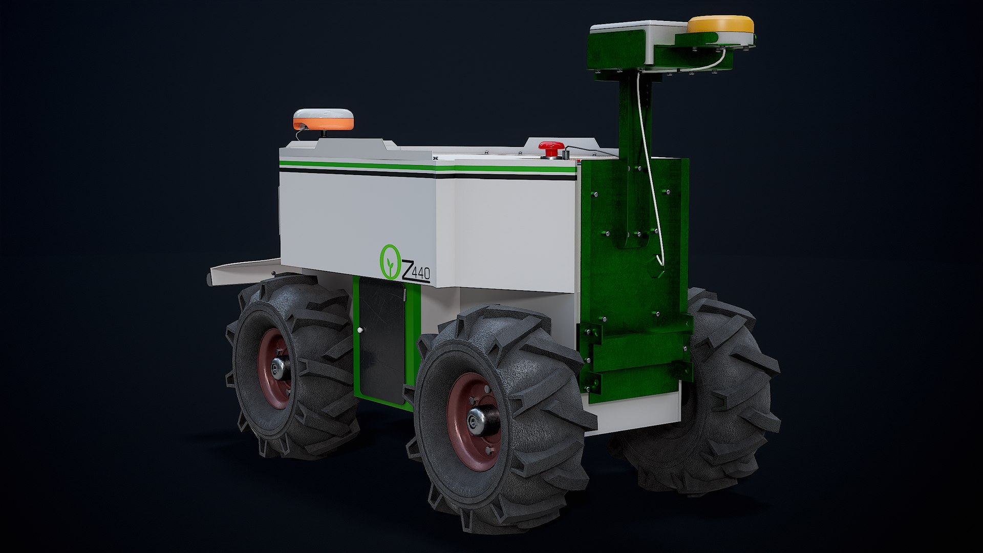 Oz Naio Farming Robot Assistant PBR Model - TurboSquid 2045524