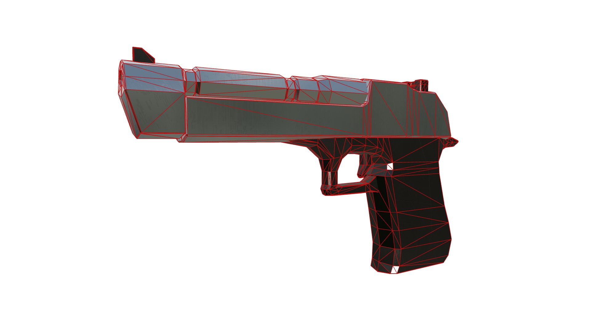 Low Poly Desert Eagle A High-Resolution 3D Model 3D - TurboSquid 2223155