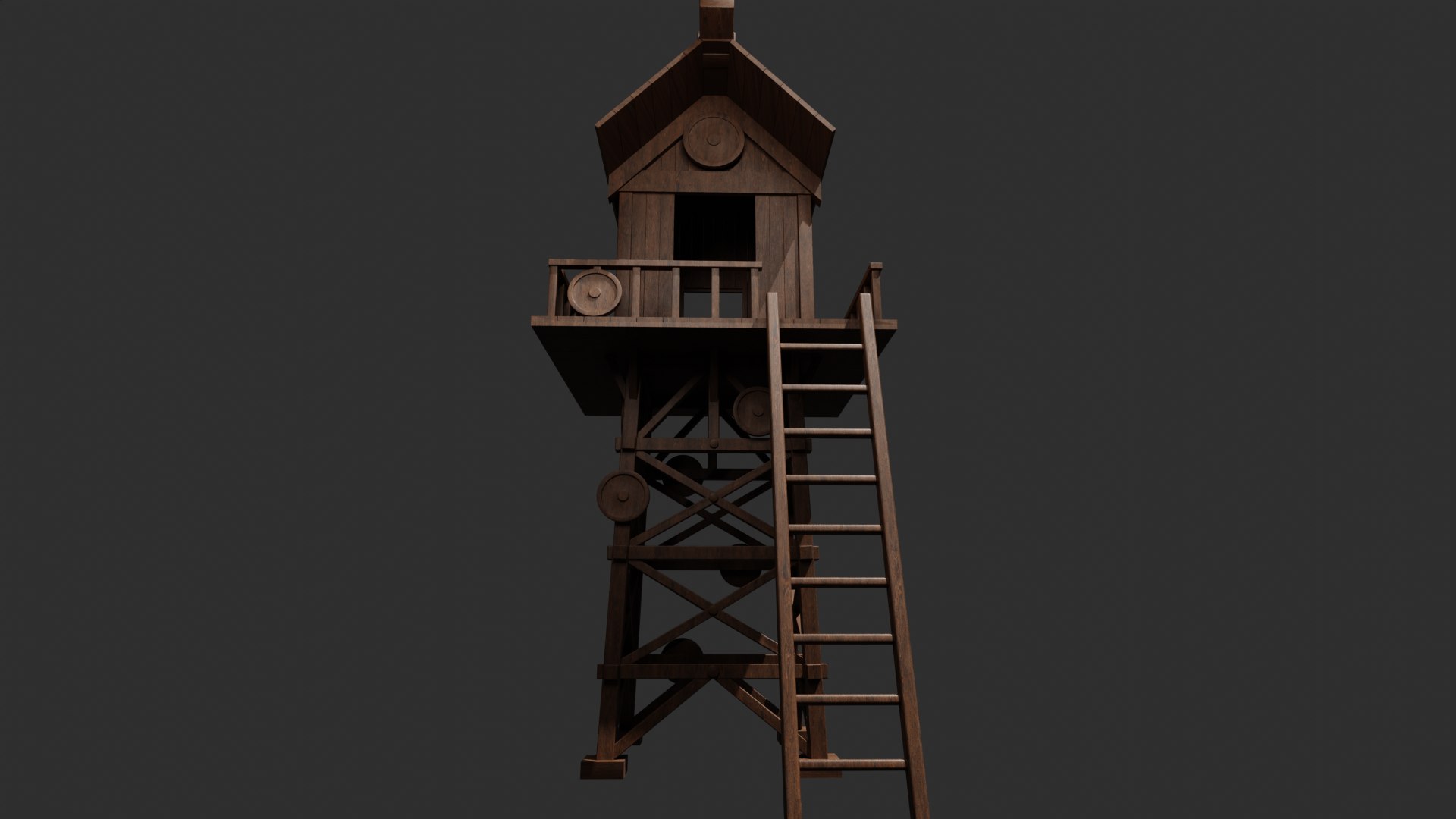Medieval Watch Tower 3D Model - TurboSquid 2154685