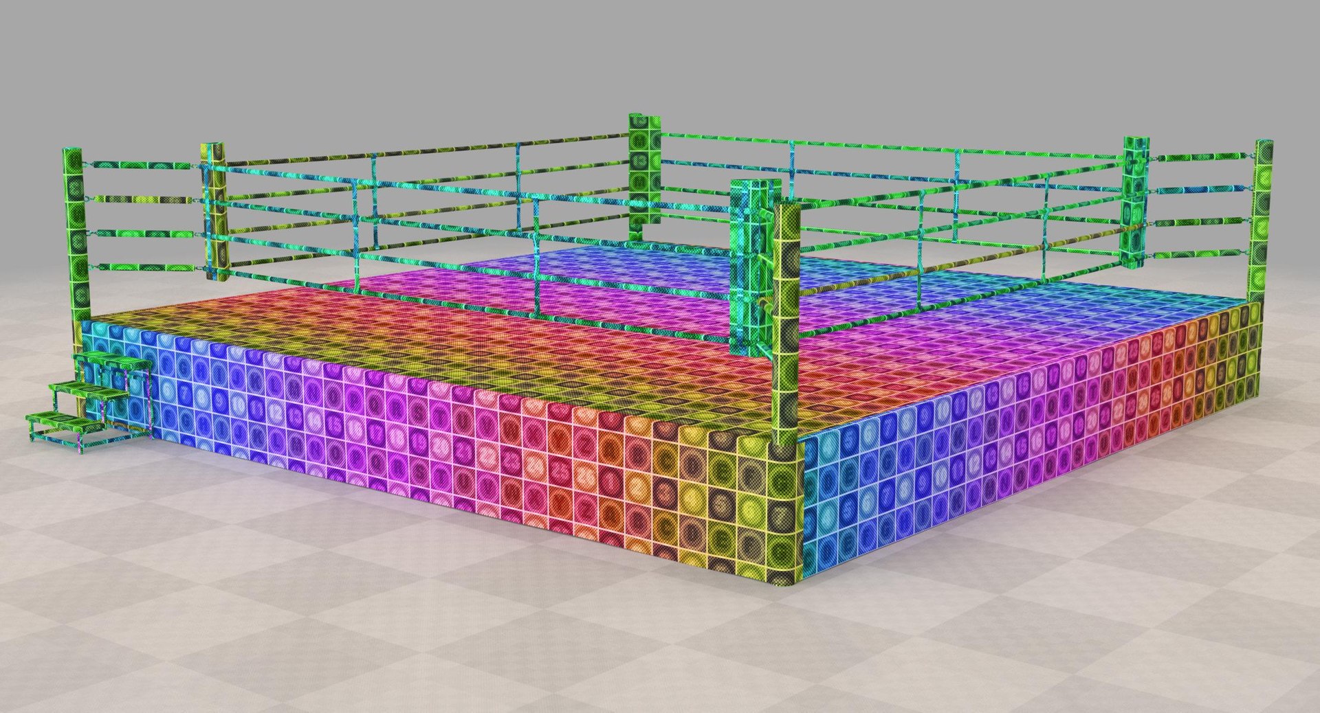 Boxing ring model - TurboSquid 1348241