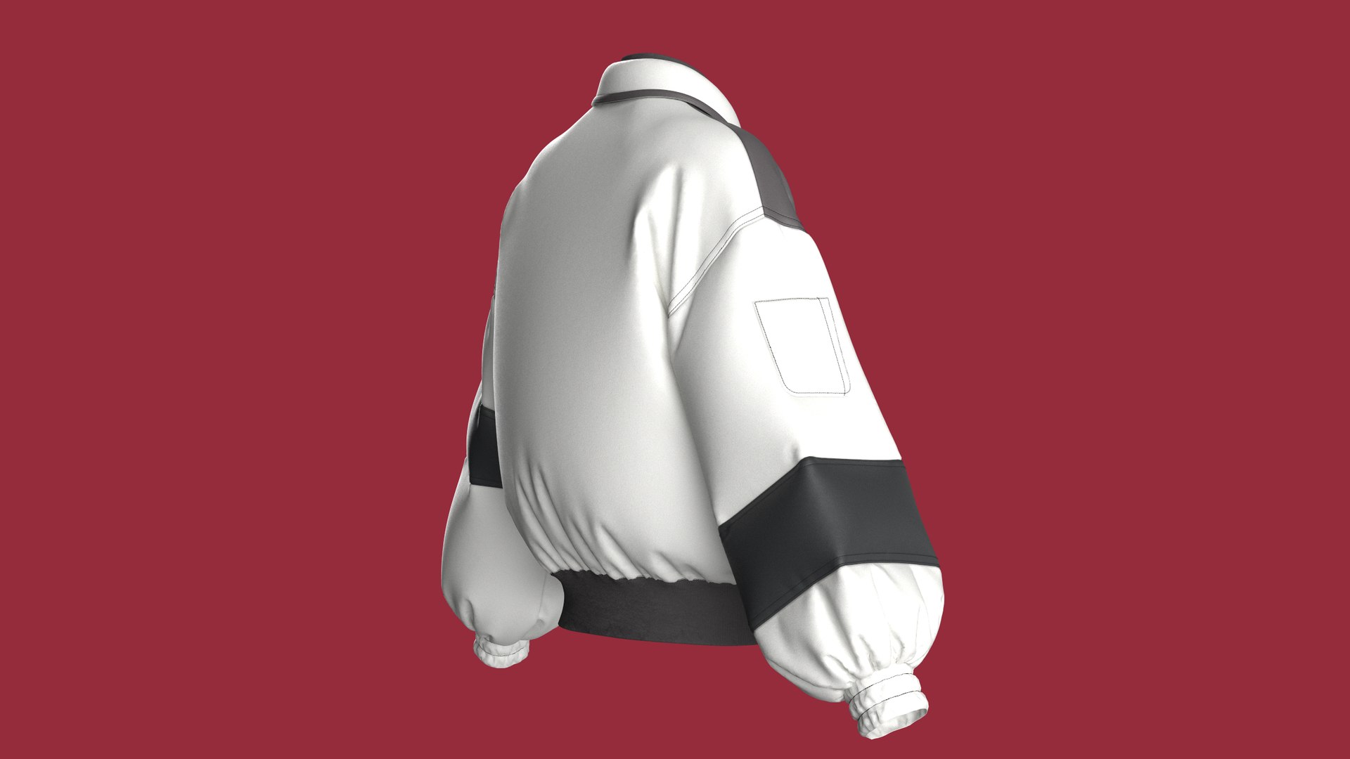 3D Model Girls Bomber Pocket Jacket - TurboSquid 2330825