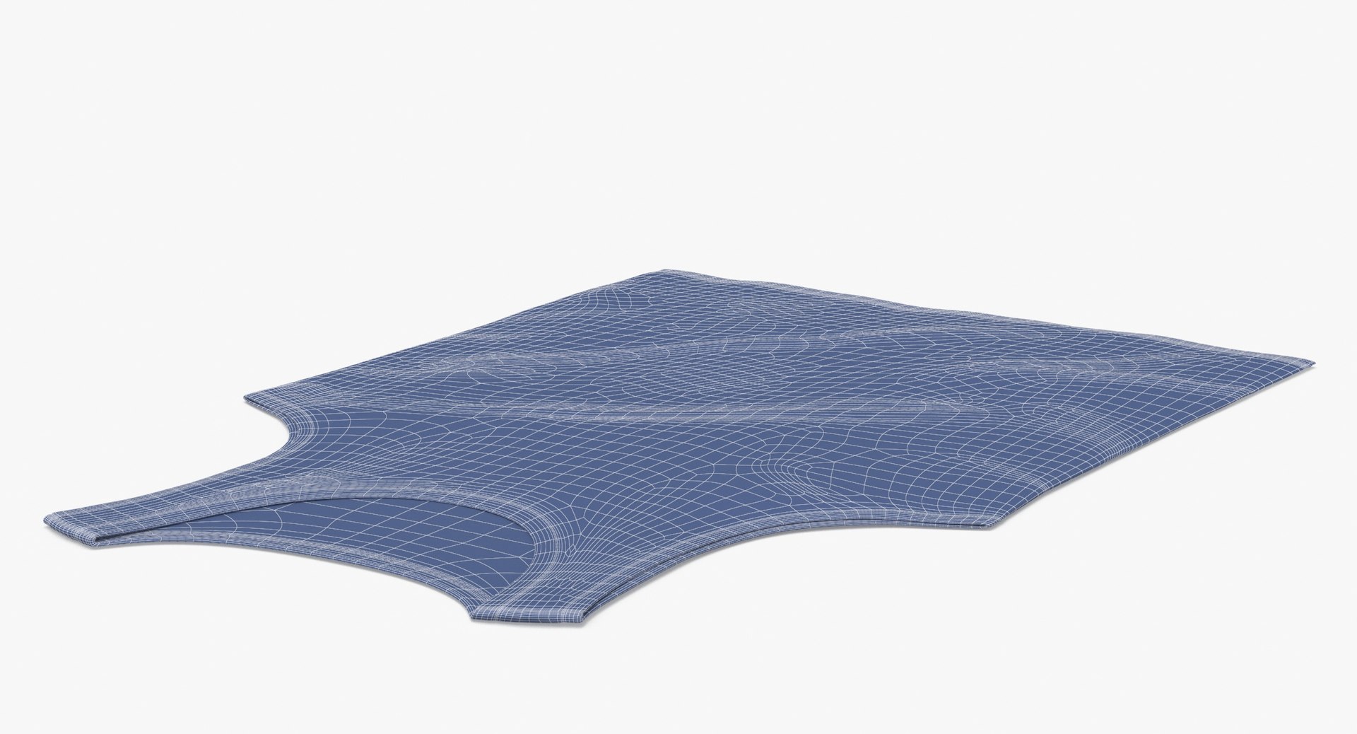 3D Model Sleeveless Flat Female Type 01 Front Blank White And Branded ...