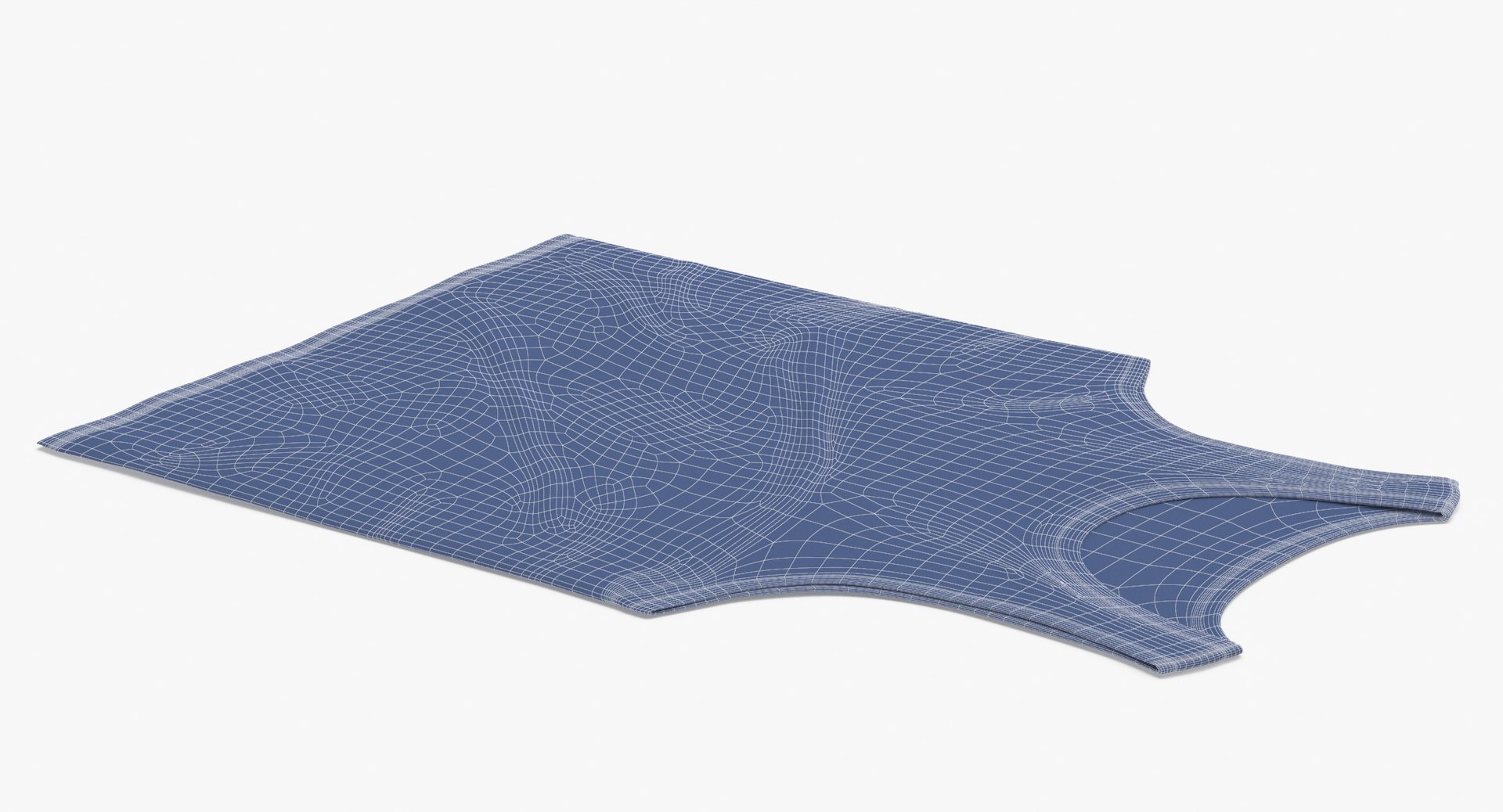 3D Model Sleeveless Flat Female Type 01 Front Blank White And Branded ...