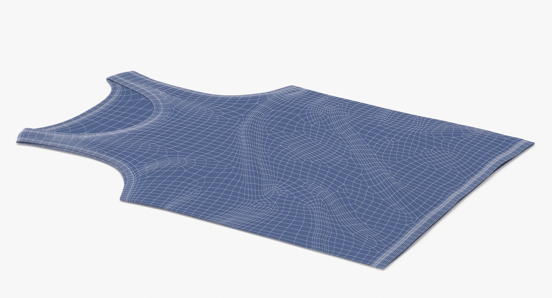 3D Model Sleeveless Flat Female Type 01 Front Blank White And Branded ...