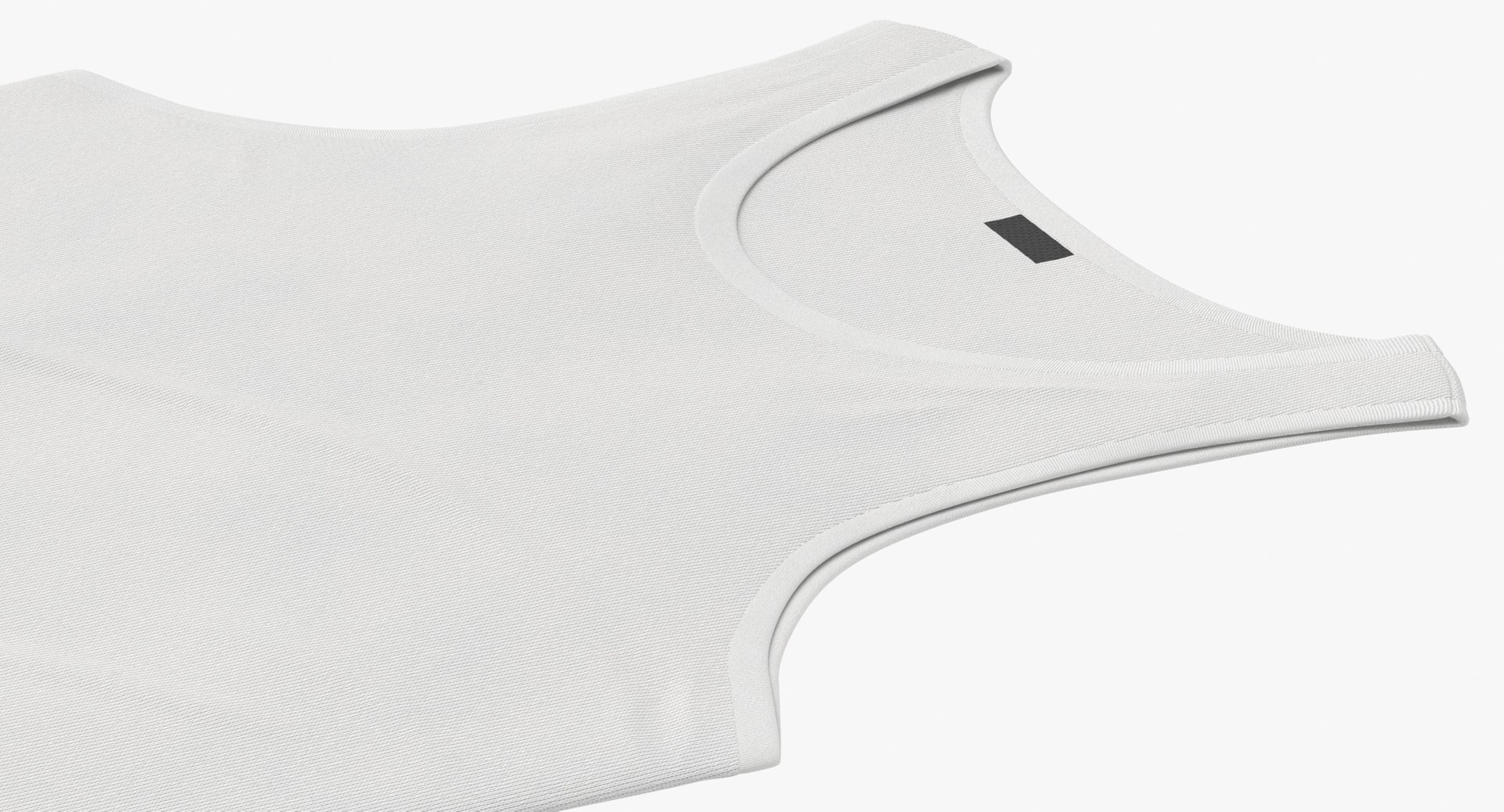 3D Model Sleeveless Flat Female Type 01 Front Blank White And Branded ...