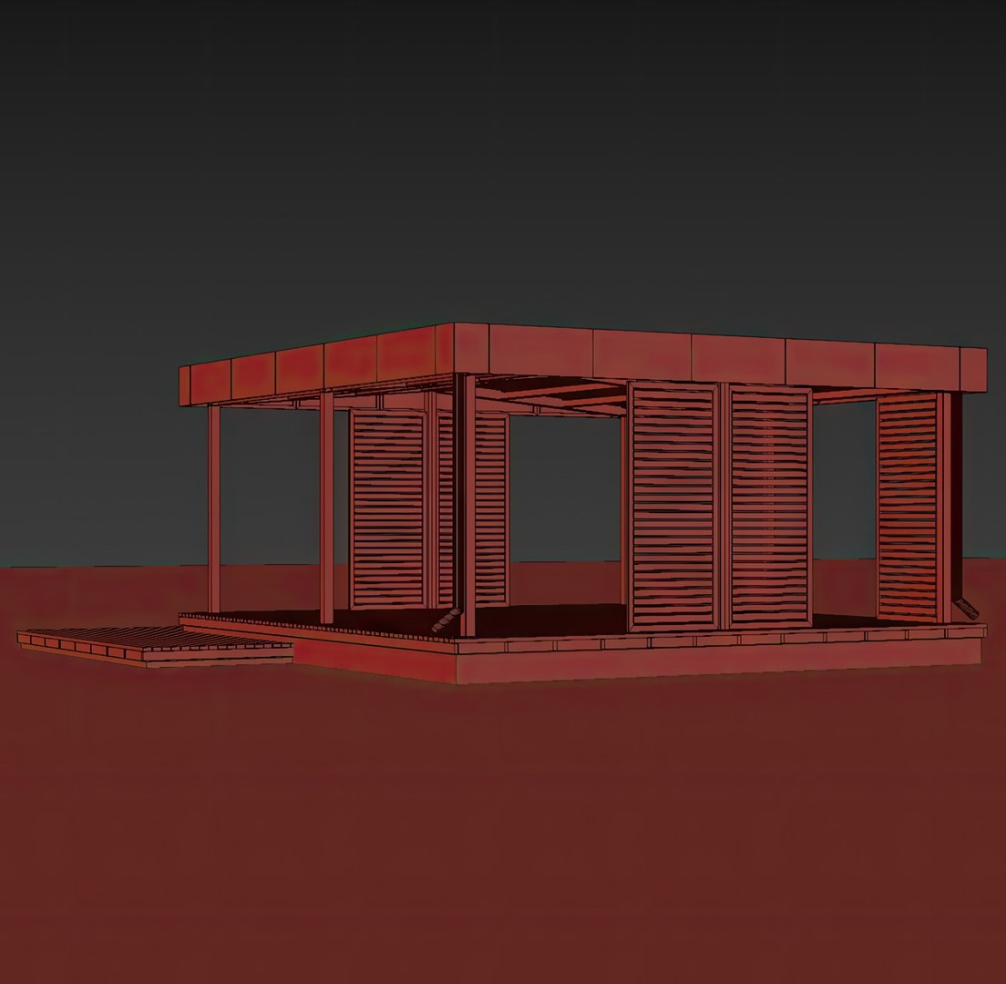 Gazebo Scene Outdoor 3D Model - TurboSquid 2192626