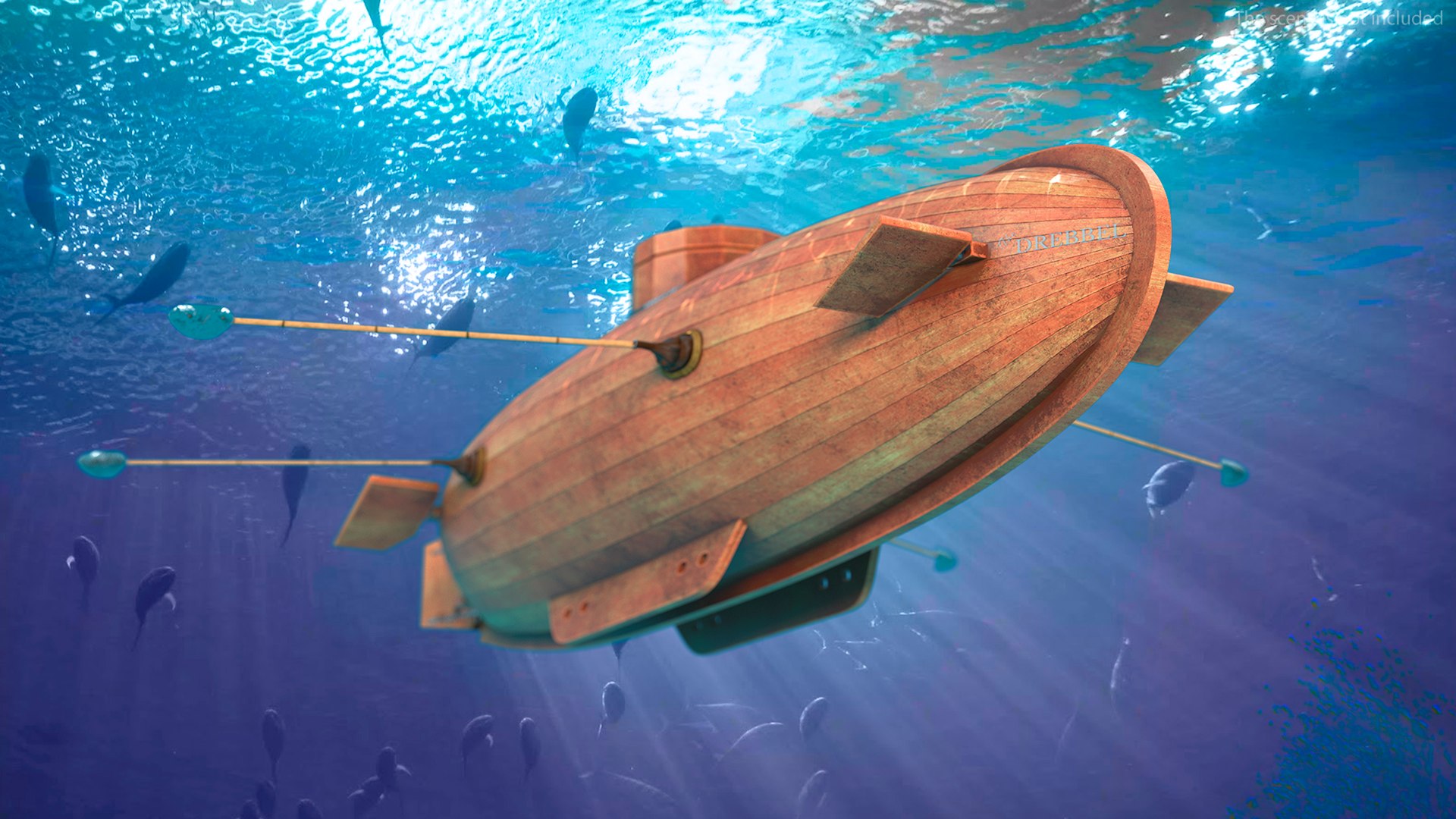 3D Old Wooden Submarine Rigged Model - TurboSquid 2234561