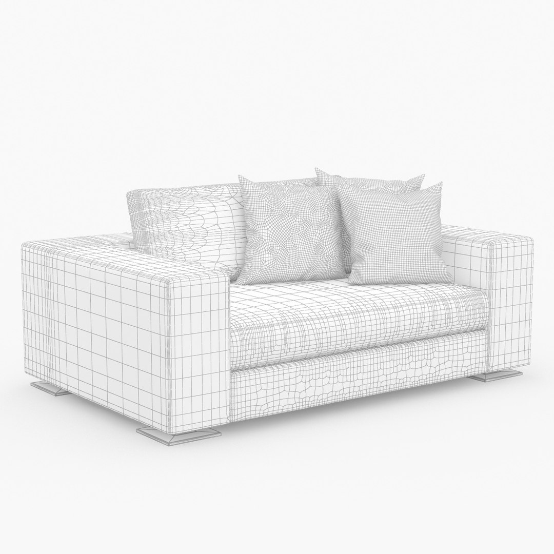 3D Rosewood Love Seat - TurboSquid 2194404