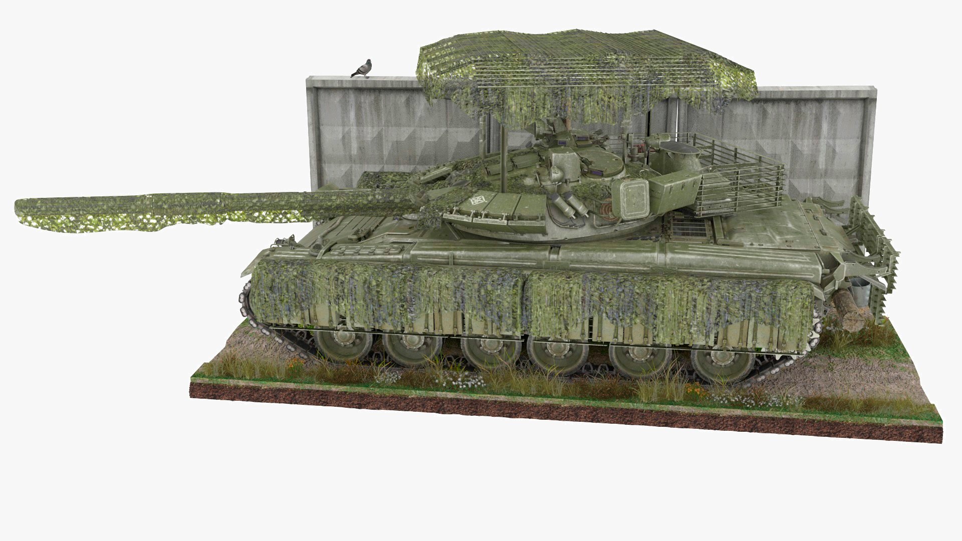 3D T-80BVM Model - TurboSquid 2257778