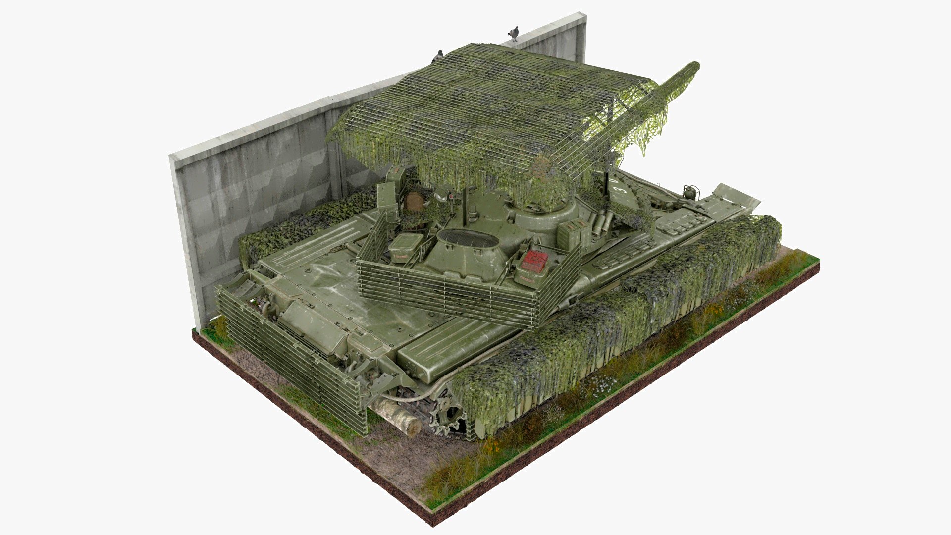 3D T-80BVM Model - TurboSquid 2257778