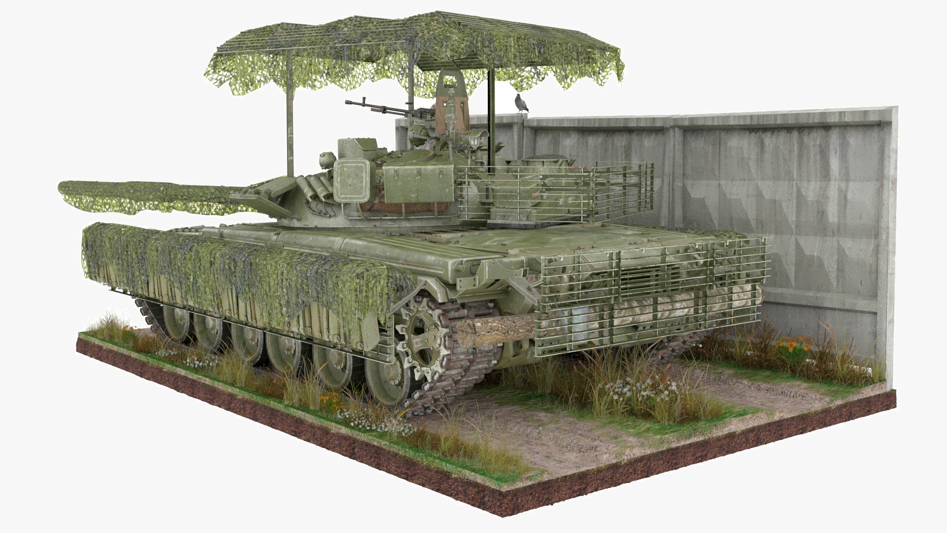 3D T-80BVM Model - TurboSquid 2257778