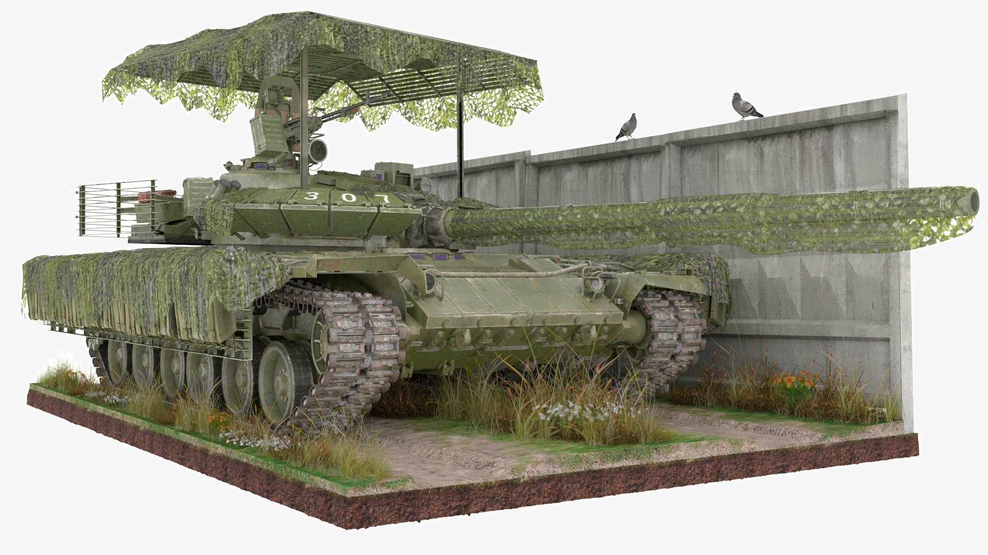 3D T-80BVM Model - TurboSquid 2257778