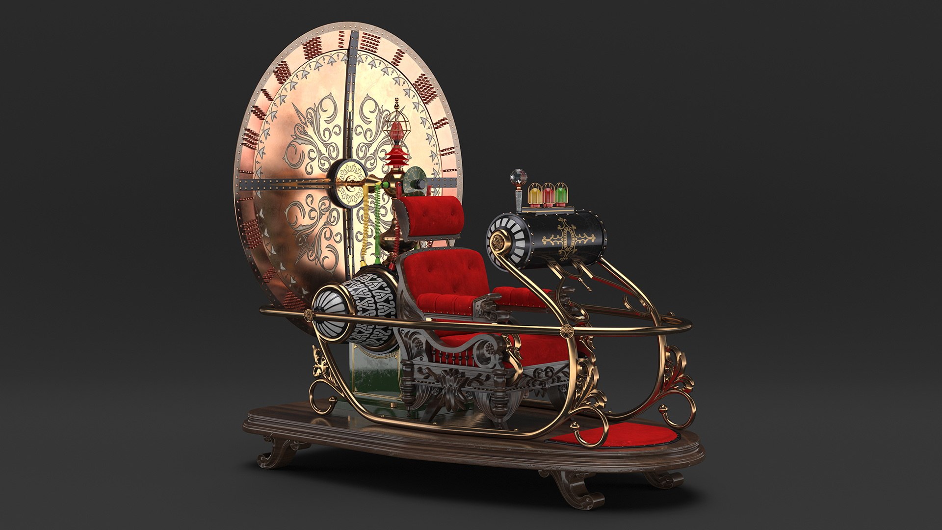 3D Time Machine From Herbert Wells Fiction - TurboSquid 2112237