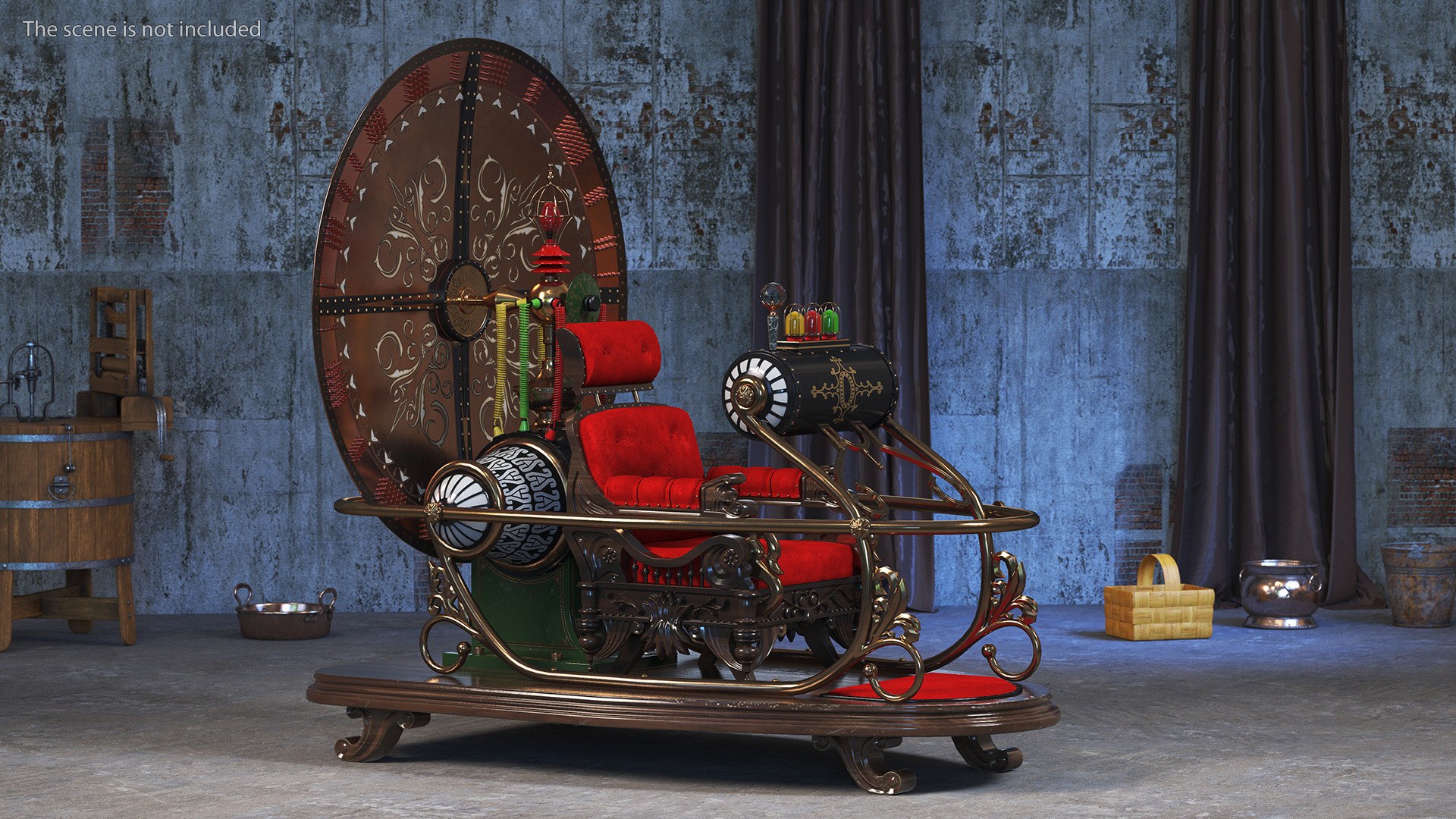 3D Time Machine From Herbert Wells Fiction - TurboSquid 2112237