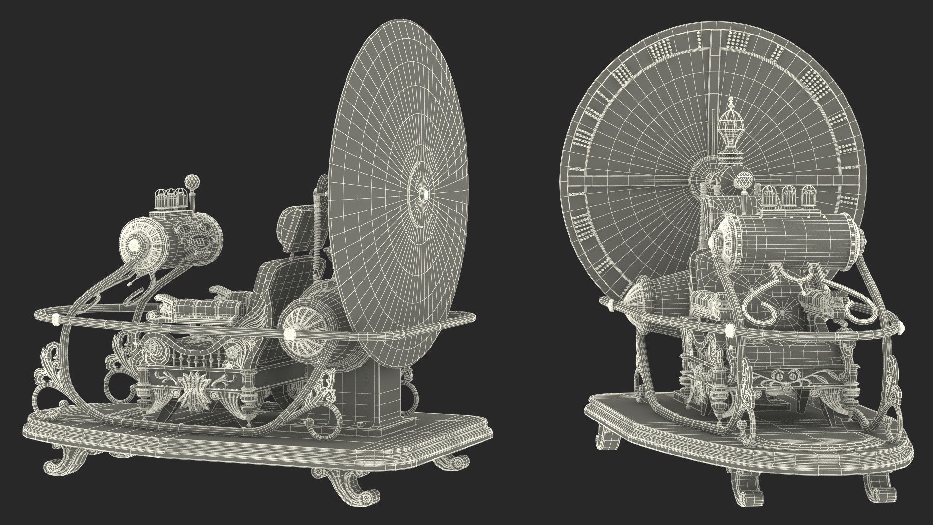 3D Time Machine From Herbert Wells Fiction - TurboSquid 2112237