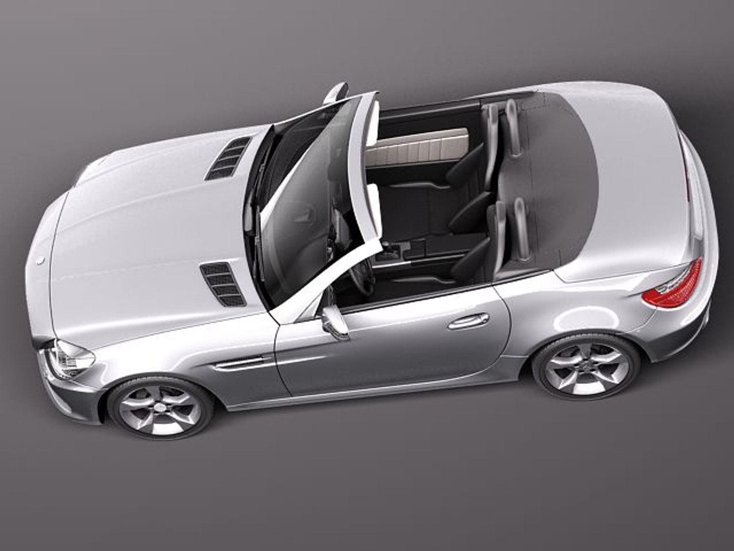 3d Model Of Mercedes Benz Slk 2012