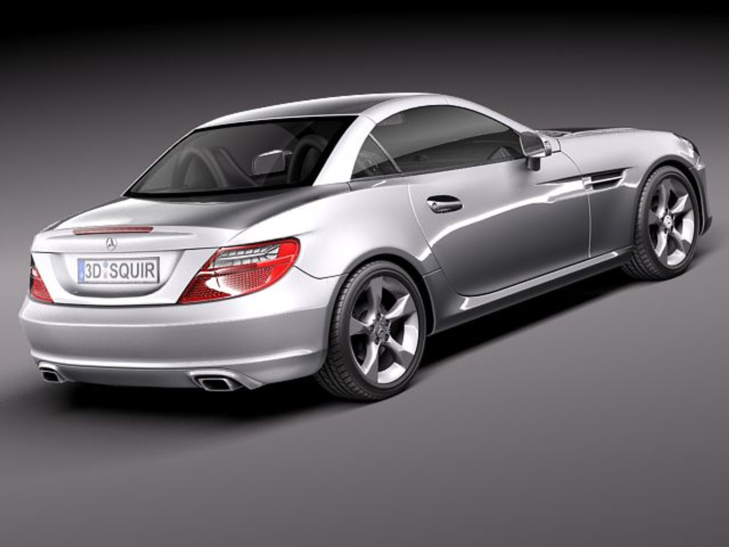 3d Model Of Mercedes Benz Slk 2012