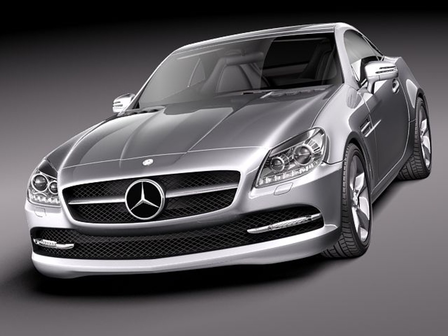 3d Model Of Mercedes Benz Slk 2012