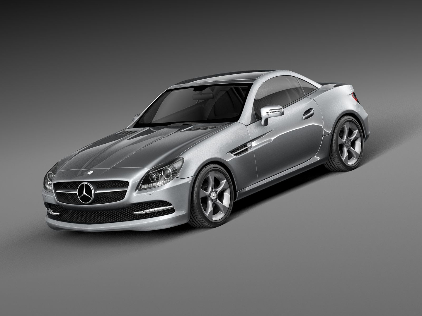 3d Model Of Mercedes Benz Slk 2012