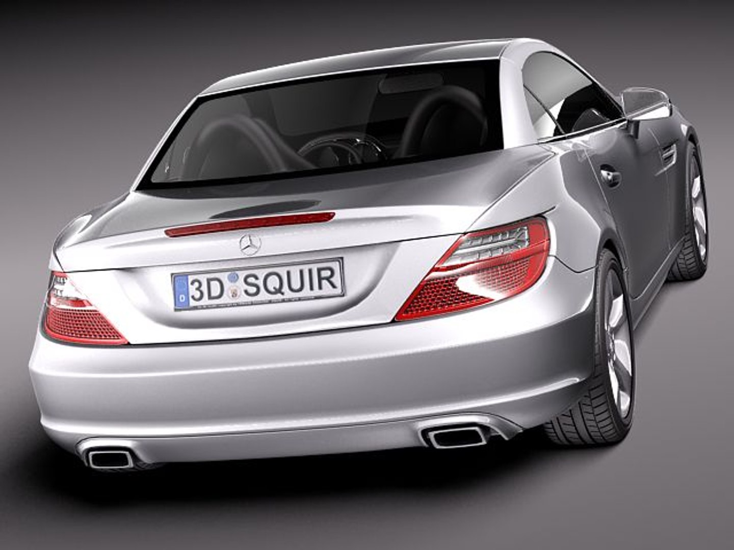 3d Model Of Mercedes Benz Slk 2012