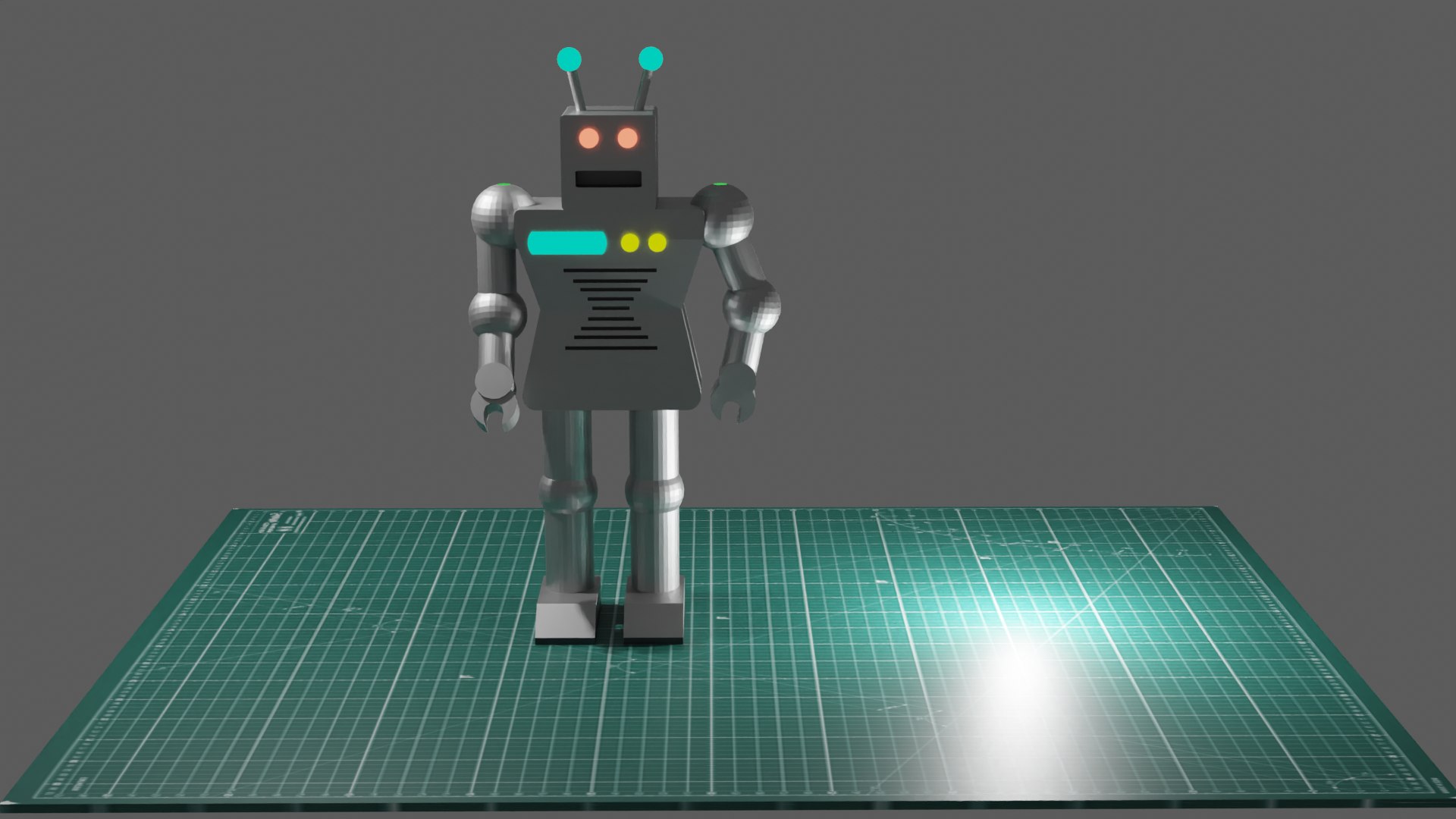 3D Low Poly Robot Box Model - TurboSquid 1857874