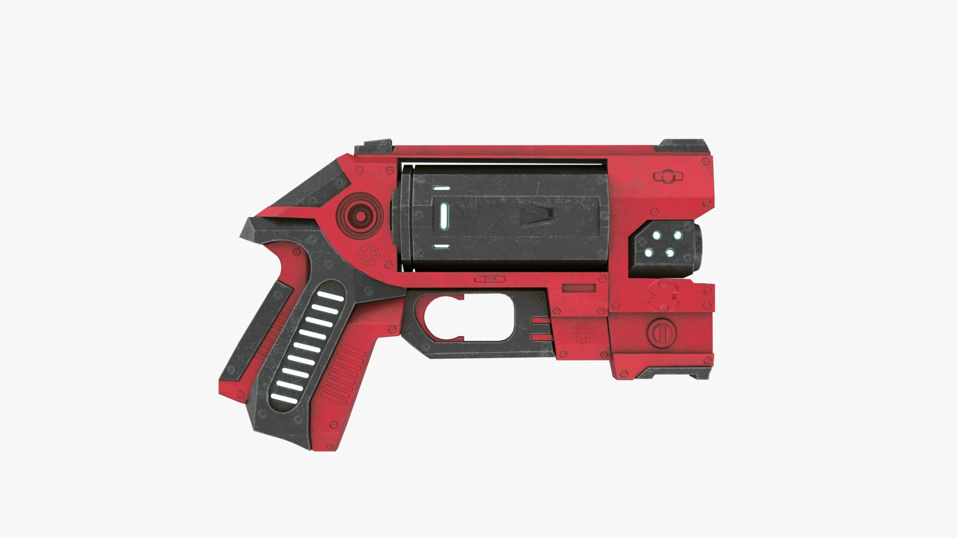 Sci-fi Pistol Revolver Model - TurboSquid 1963823