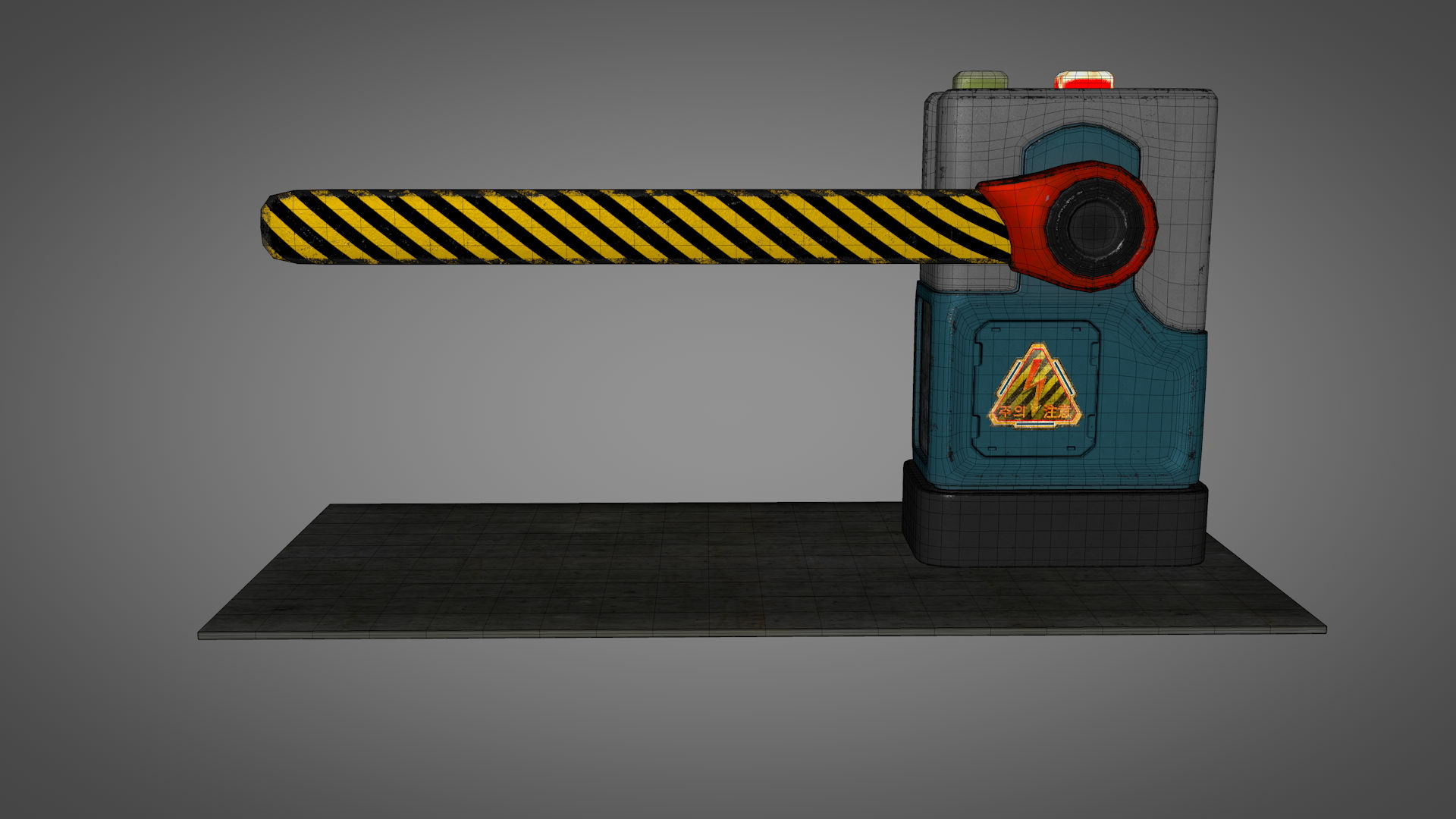 3D Barrier Gate Limit Model - TurboSquid 1539504