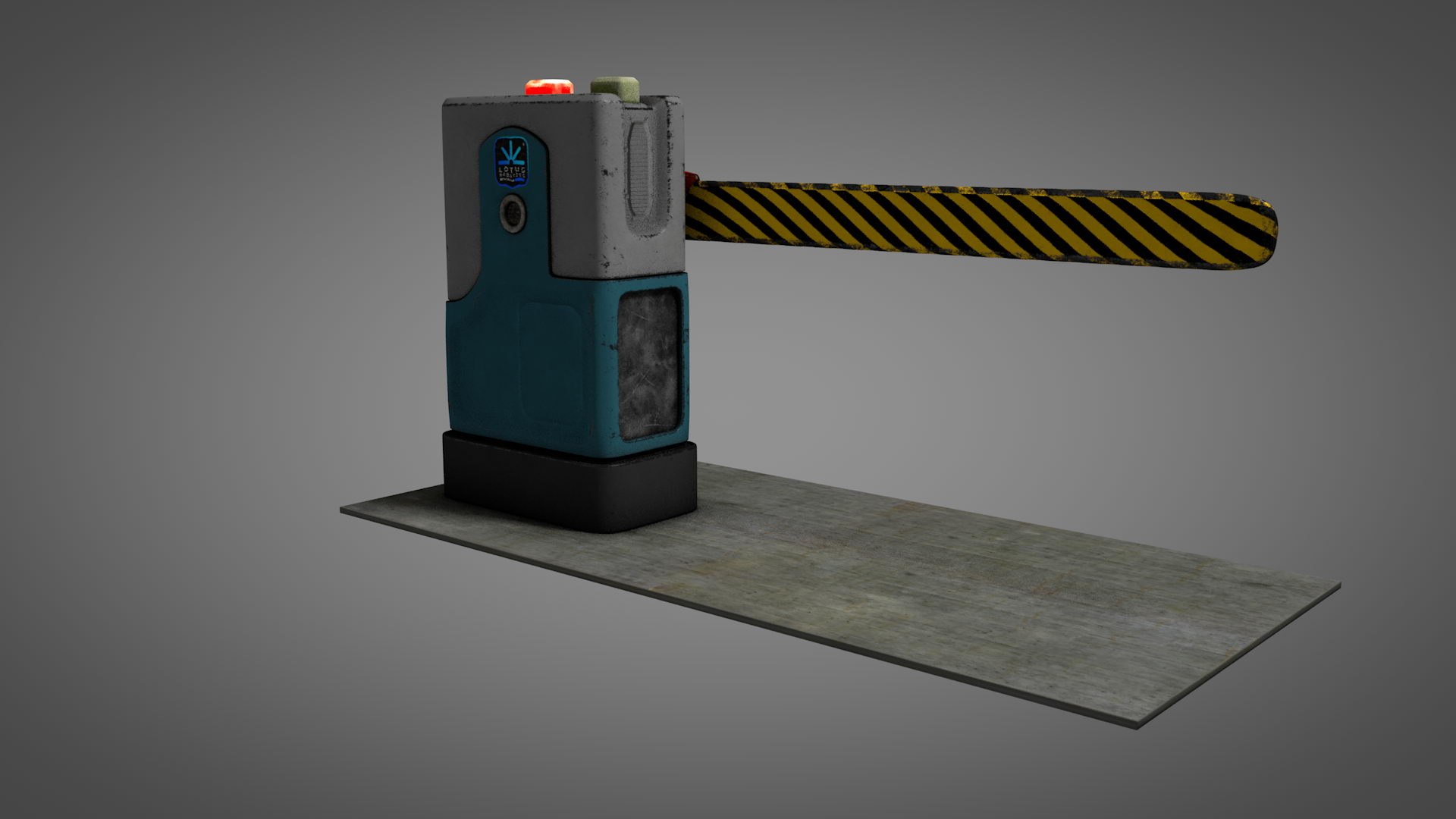 3D Barrier Gate Limit Model - TurboSquid 1539504