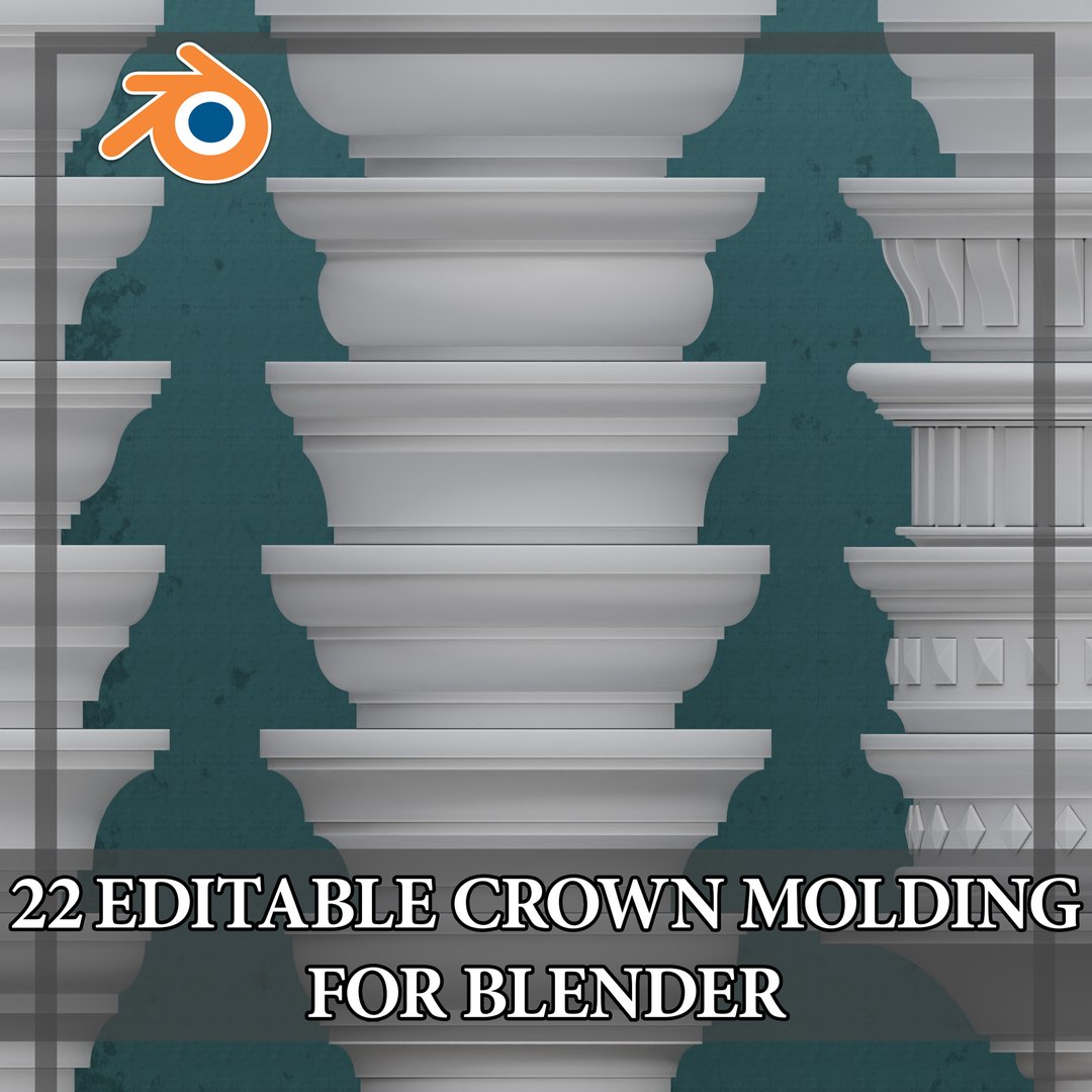 22 Crown Molding 3D - TurboSquid 2153910