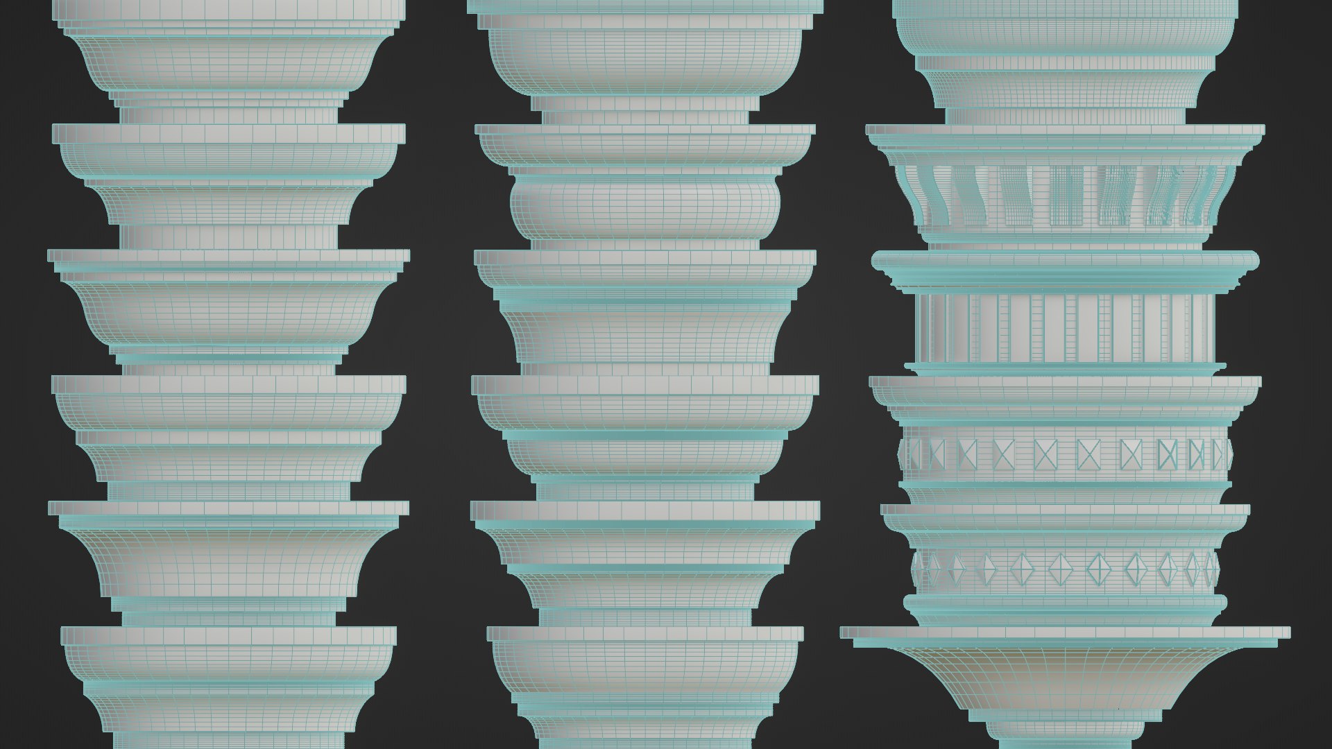 22 Crown Molding 3D - TurboSquid 2153910