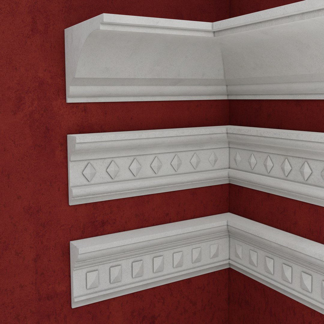 22 Crown Molding 3D - TurboSquid 2153910