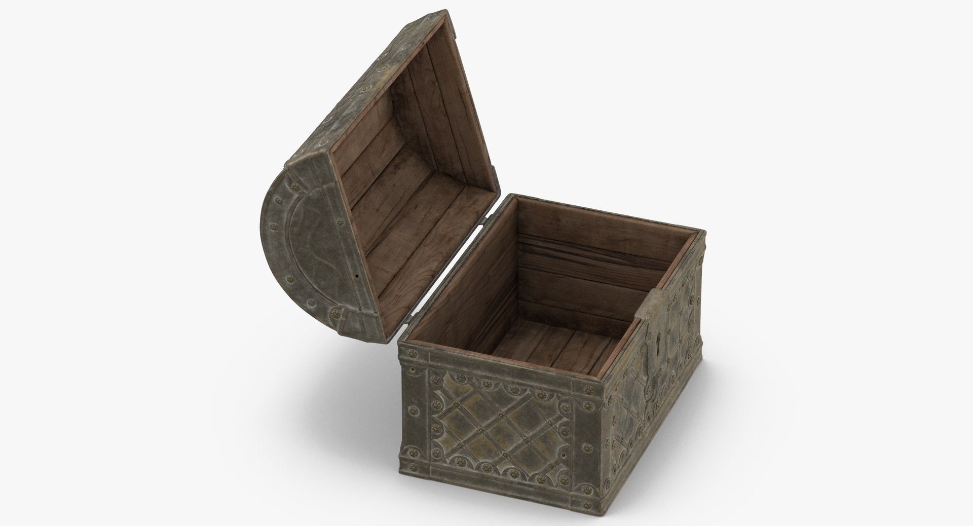 2 Medieval Chests 3d Obj