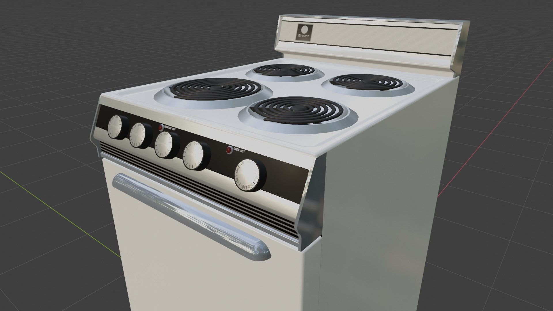 Compact Stove Oven - Kitchenette Appliance 3D Model - TurboSquid 2259918