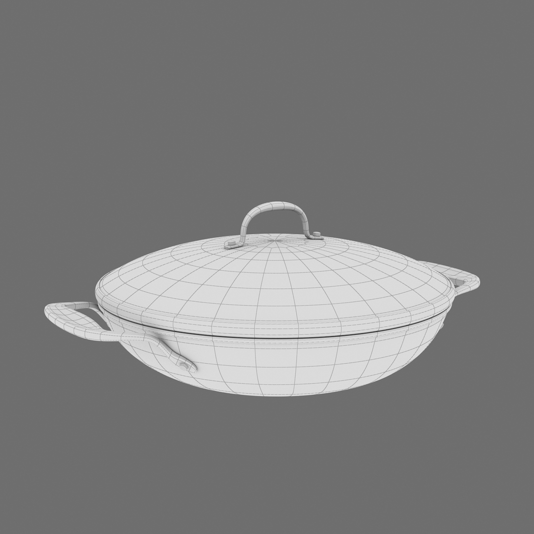 3d Model Of Wok Pan