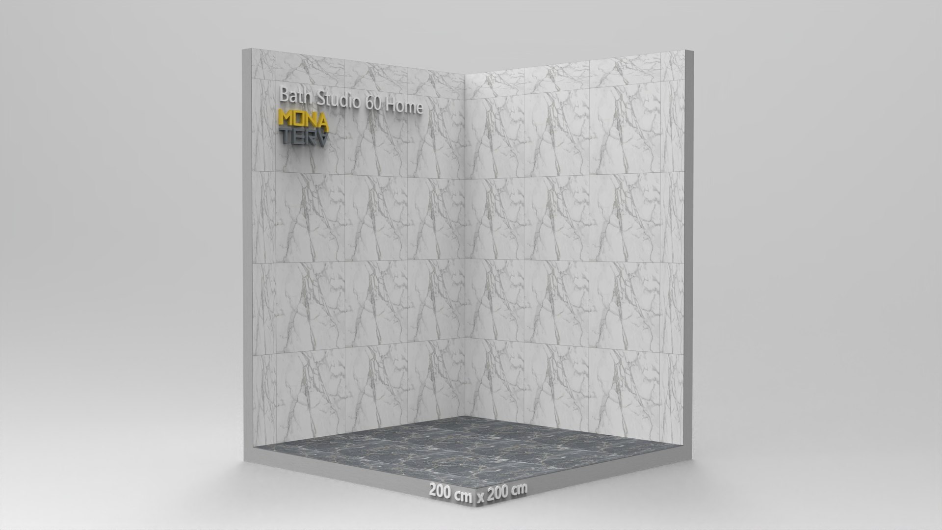 3D model bathroom studio bath tiles - TurboSquid 1711864