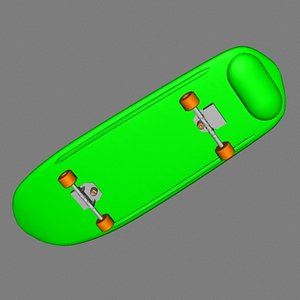 DXF Skateboard Models | TurboSquid