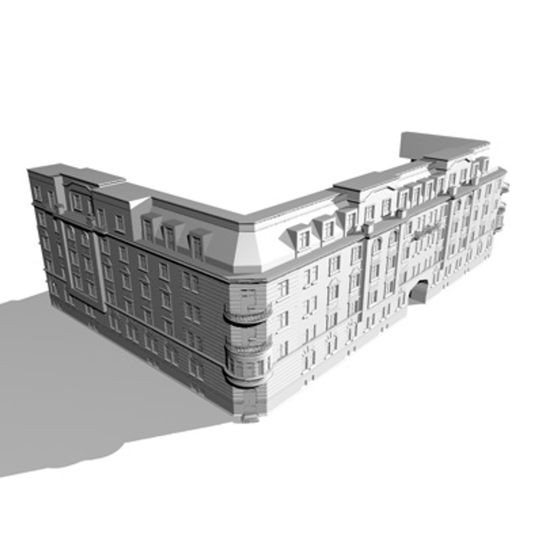 c4d building victorian