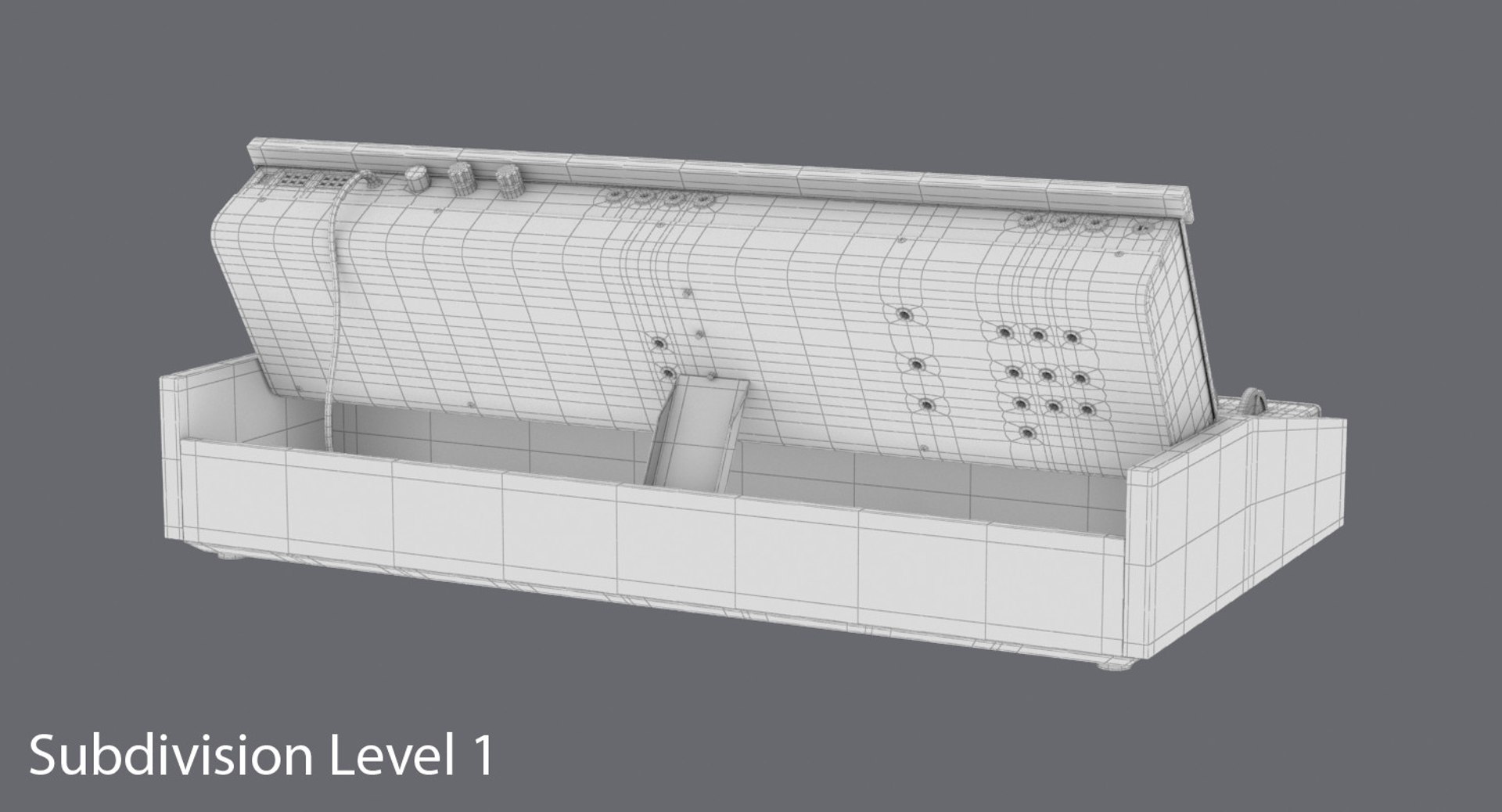 3d model of vintage synth 01