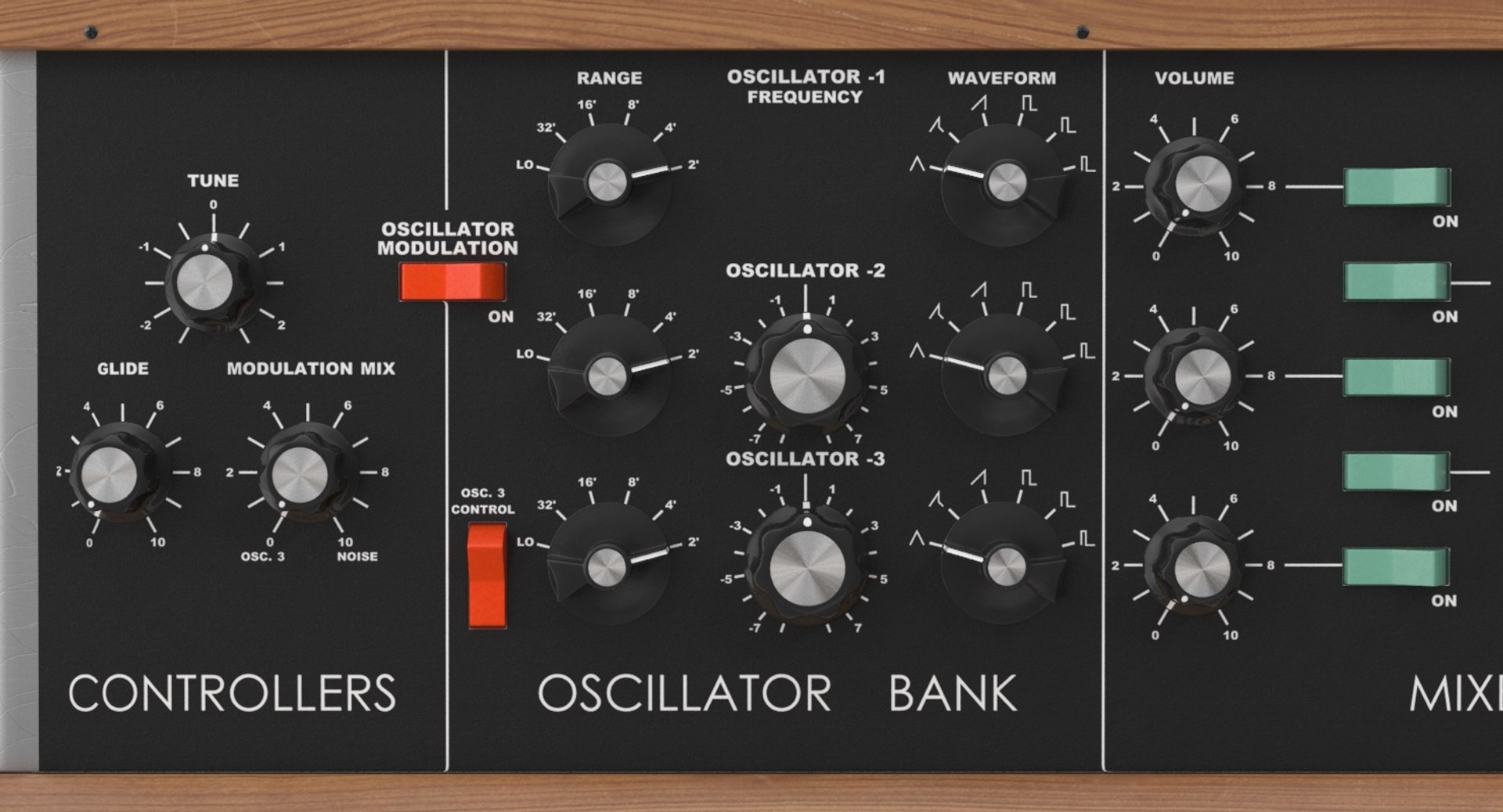3d model of vintage synth 01