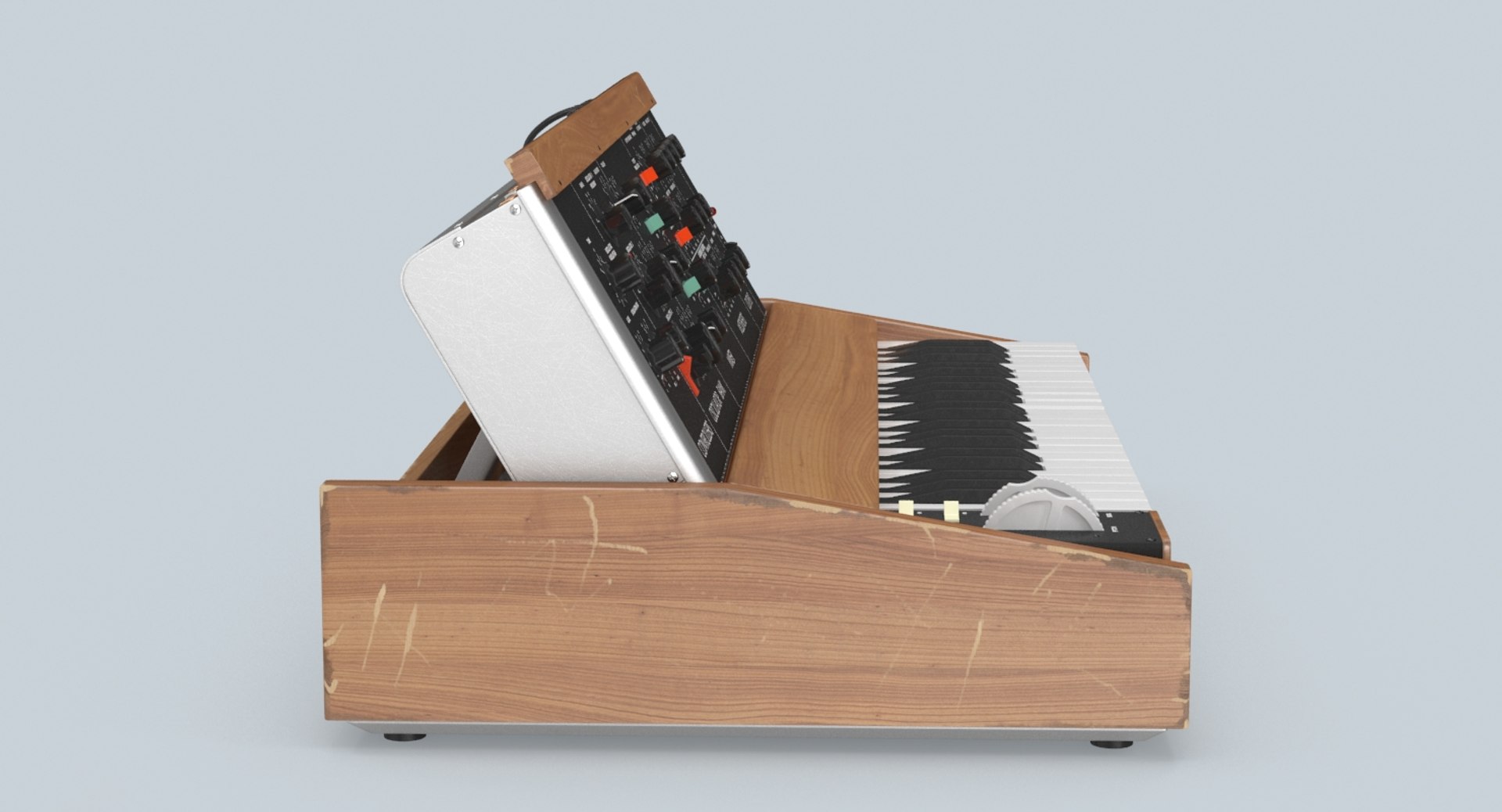 3d model of vintage synth 01