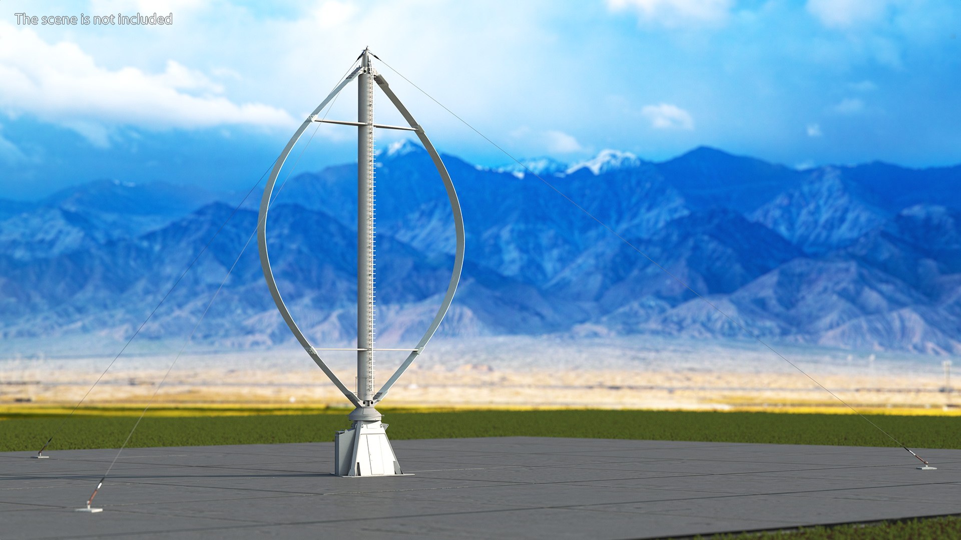 Darrieus Turbine 3D - TurboSquid 1906565