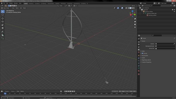 modelo 3d Turbina Darrieus - TurboSquid 1906565