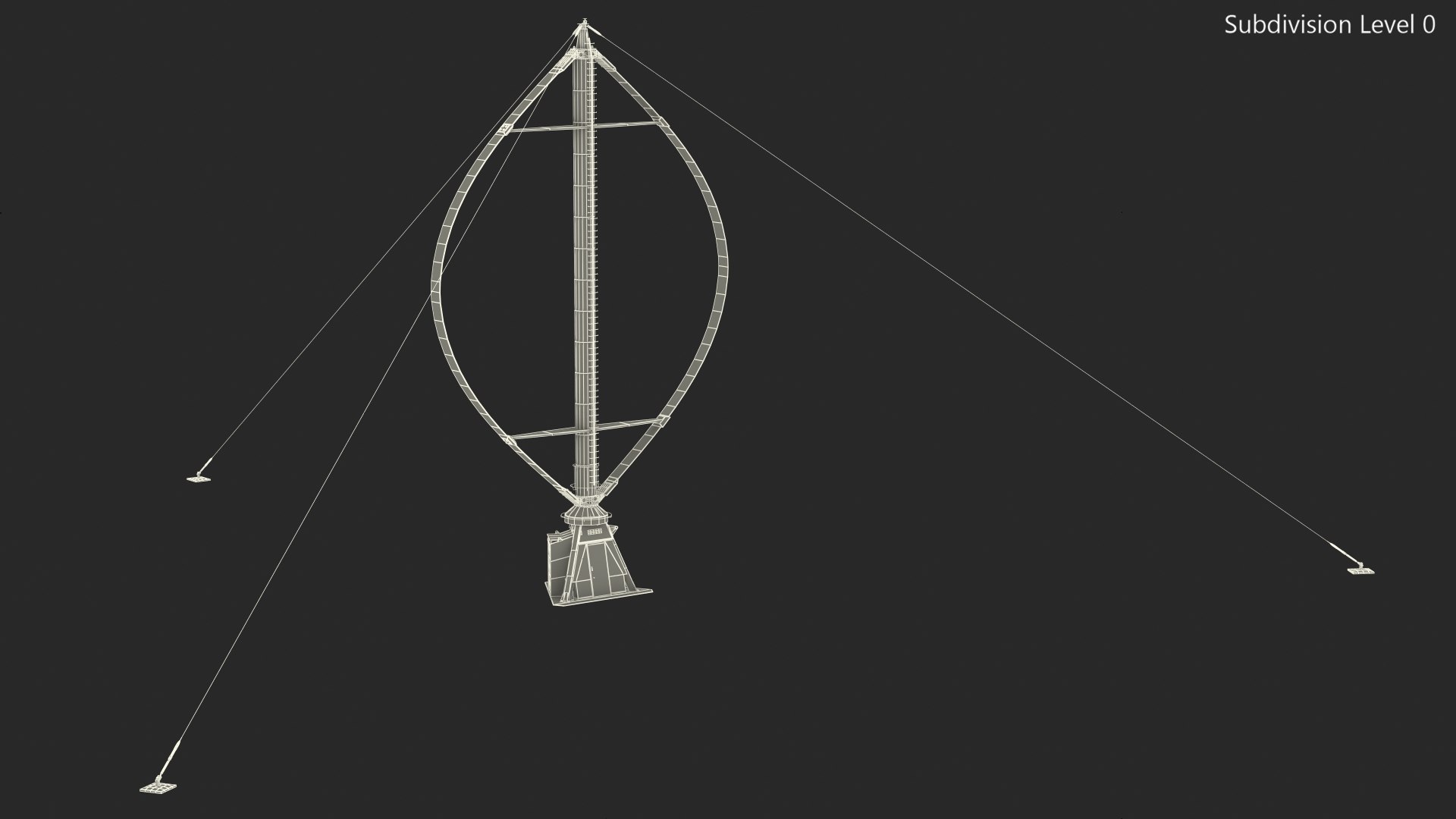 Darrieus Turbine 3D - TurboSquid 1906565