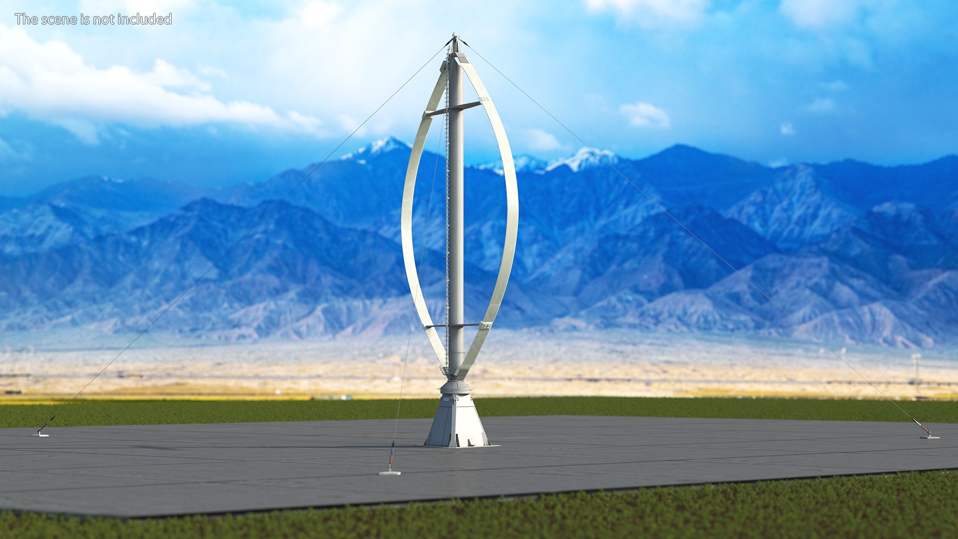 Darrieus Turbine 3D - TurboSquid 1906565